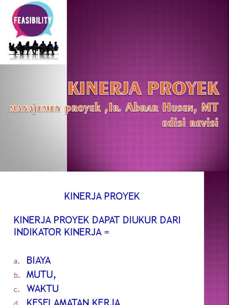 Kinerja Proyek | PDF