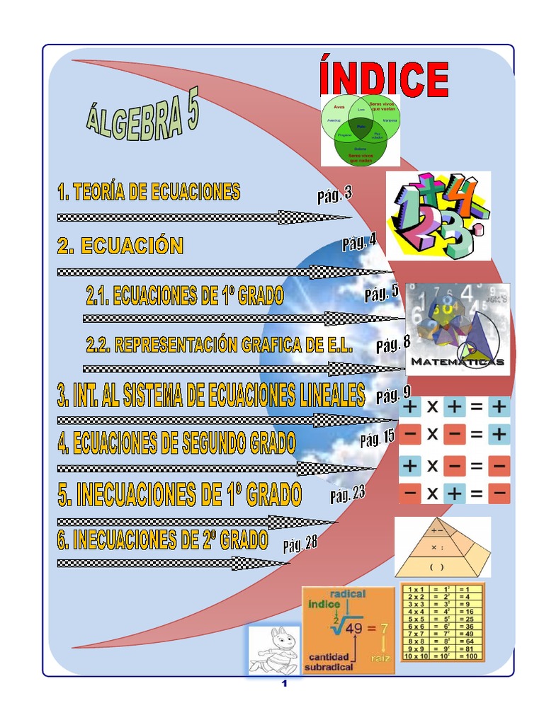 Algebra 5° | PDF