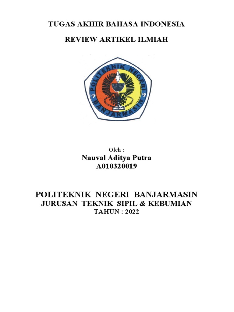 Tugas Bahasa Indonesia - Nauval Aditya Putra - A010320019 - 4A Teknik Sipil | PDF