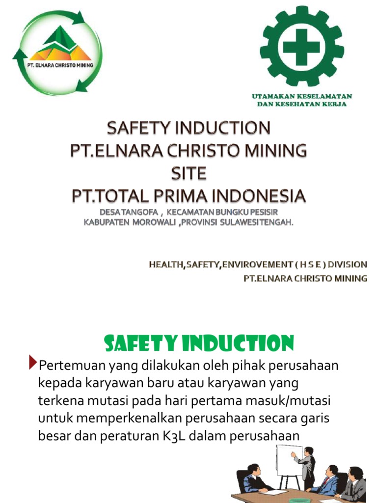Materi Safety Induction PT - Ecm Site Tpi | PDF