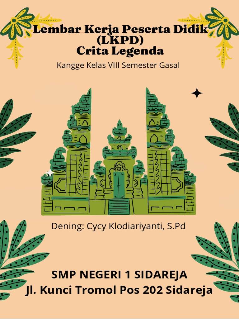 LKPD Materi Crita Legendha Cycy | PDF