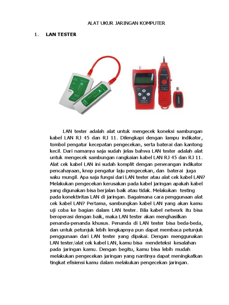 Lan Tester | PDF