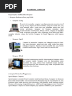Makalah Hardware, Software, Dan Brainware Komputer | PDF