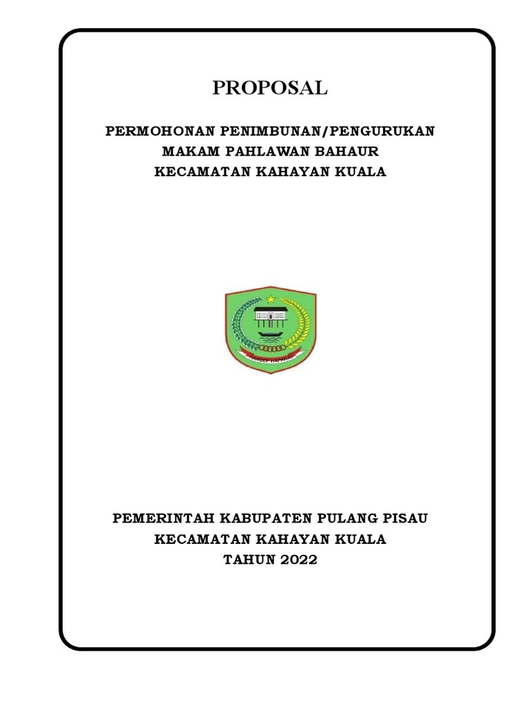 Proposal Makam Pahlawan Bahaur | PDF