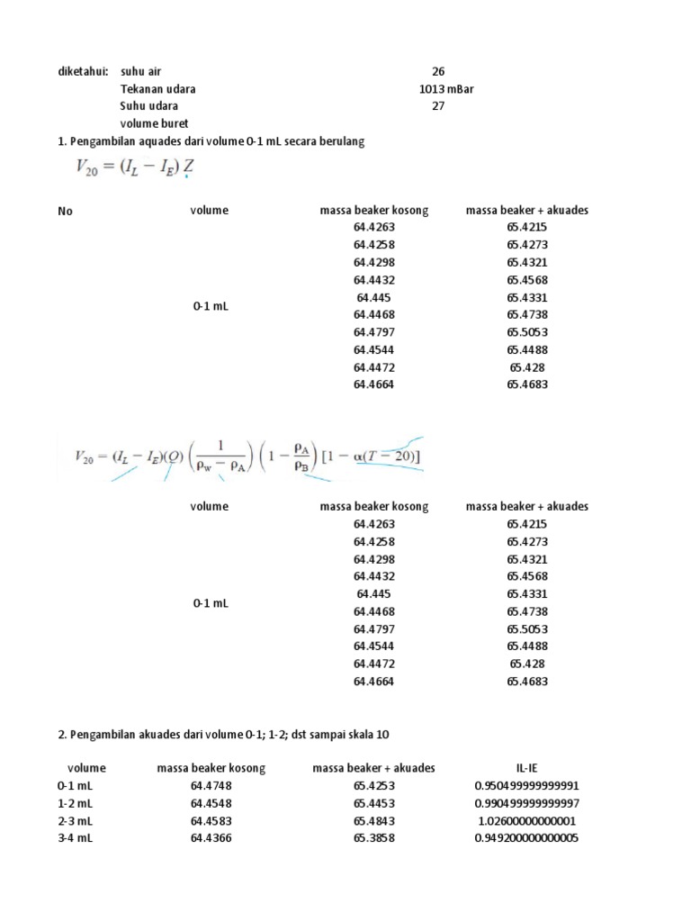 Kalibrasi Pikno Dan Buret | PDF