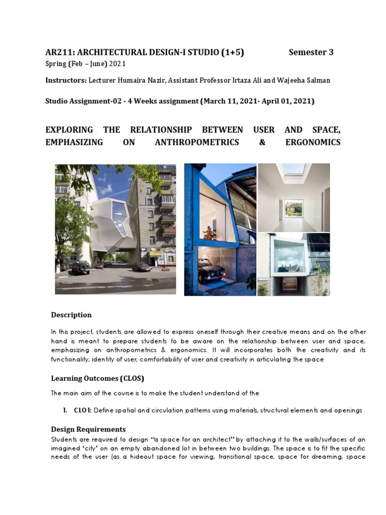 AR211 Project-2 Design Brief | PDF | Design | Space
