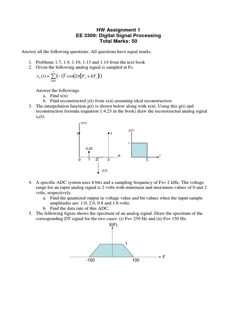 HW 1 Eee311 | PDF