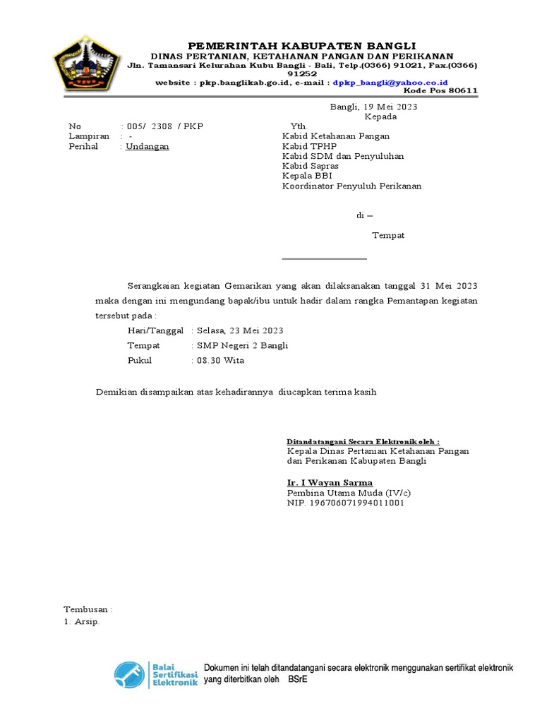 surat undangan 1 | PDF