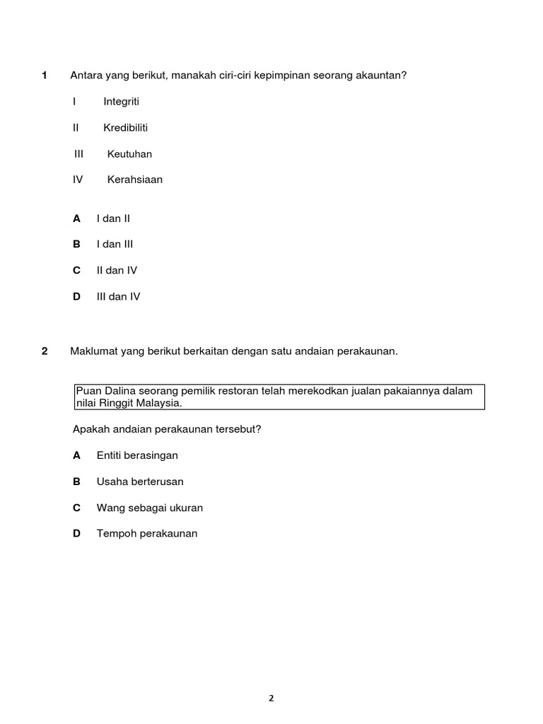 Set 2 - Kota Setar | PDF