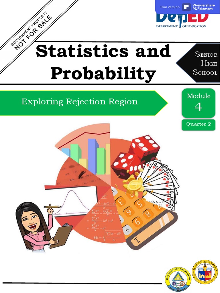 Statistics and Probability: Exploring Rejection Region | PDF ...