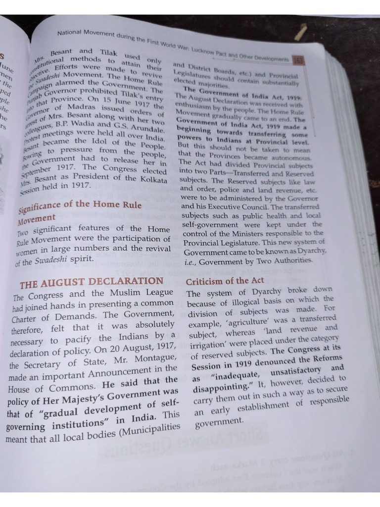 August Declaration | PDF