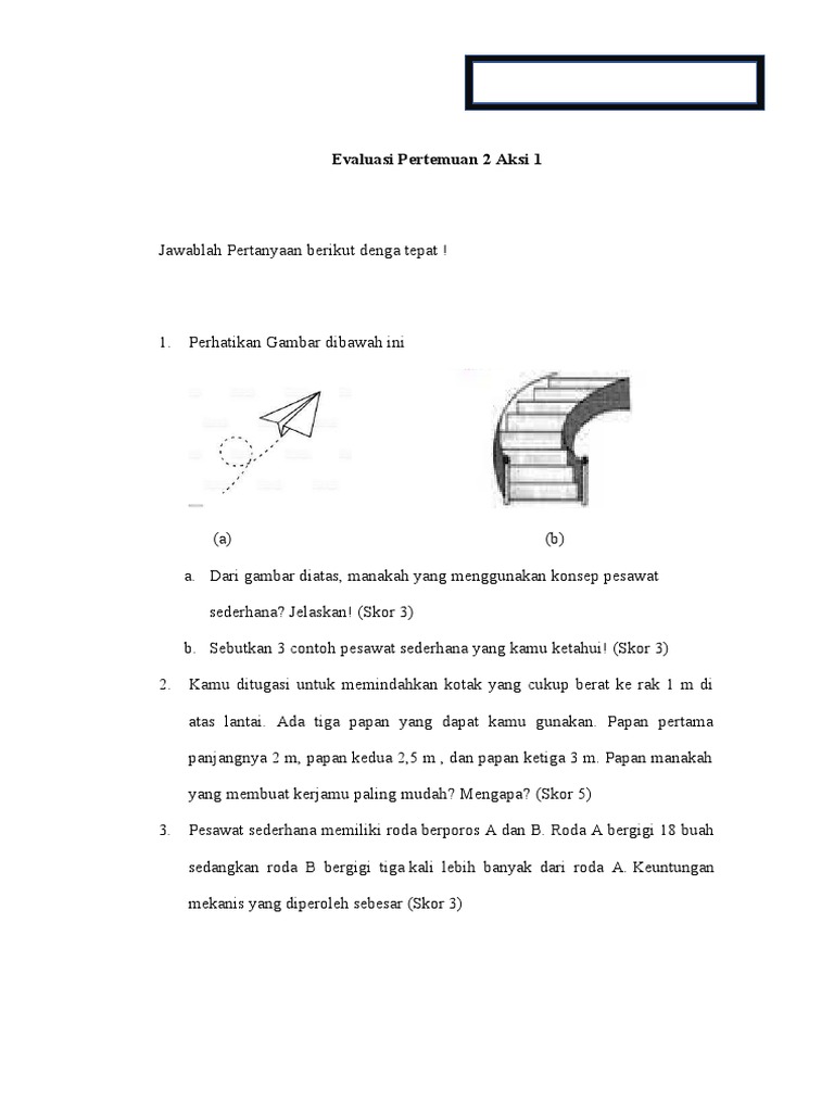 Soal Evaluasi 2 | PDF