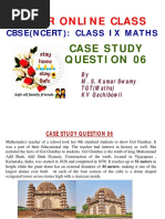 Case Study Based Questions Class 9 | PDF | Area | Length