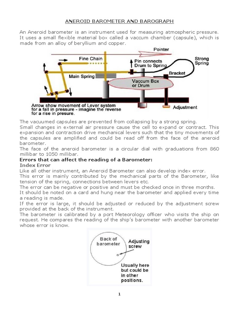 6.aneroid Barometer | PDF | Tools | Manufactured Goods