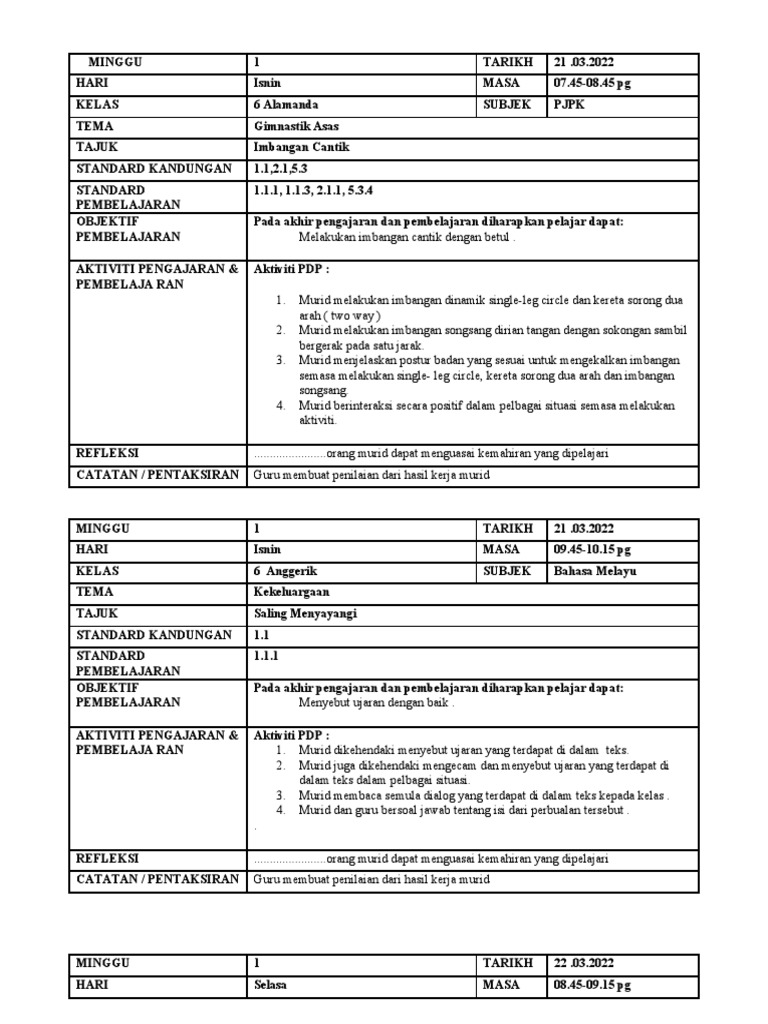 RPH 2022 | PDF | Karier & Perkembangan