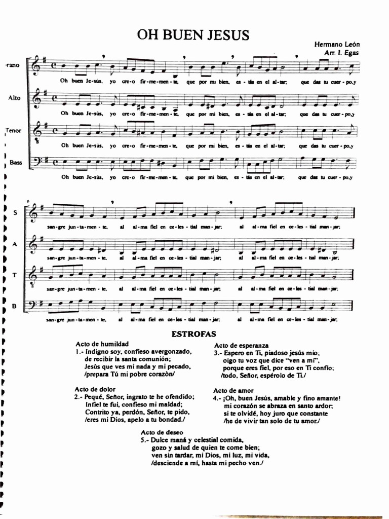 Oh Buen Jesús | PDF