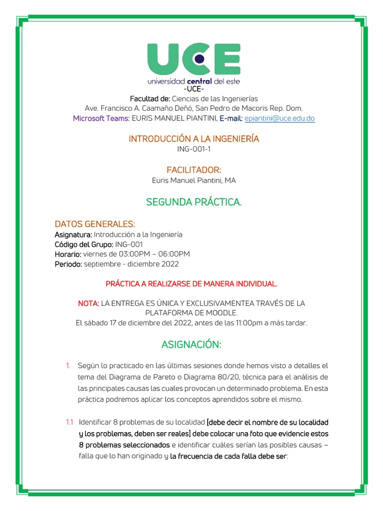 Segunda Practica Ing-001 SD2022 | PDF | Informática