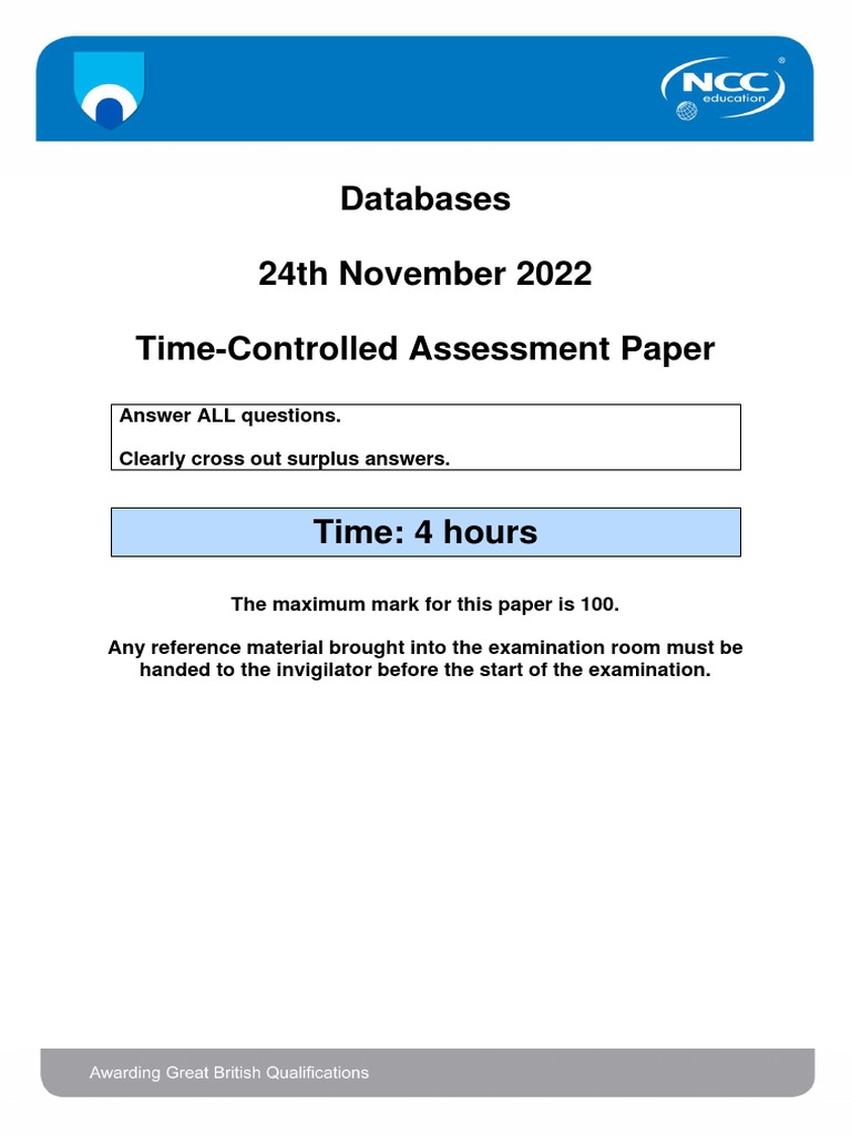 DBAS Winter Exam 2022 QP FINAL | PDF
