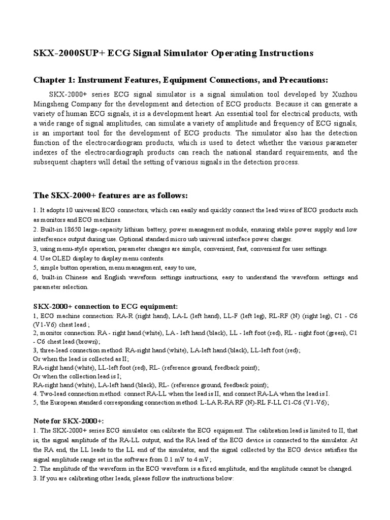 SKX2000 User Manual | PDF | Amplitude | Heart Rate