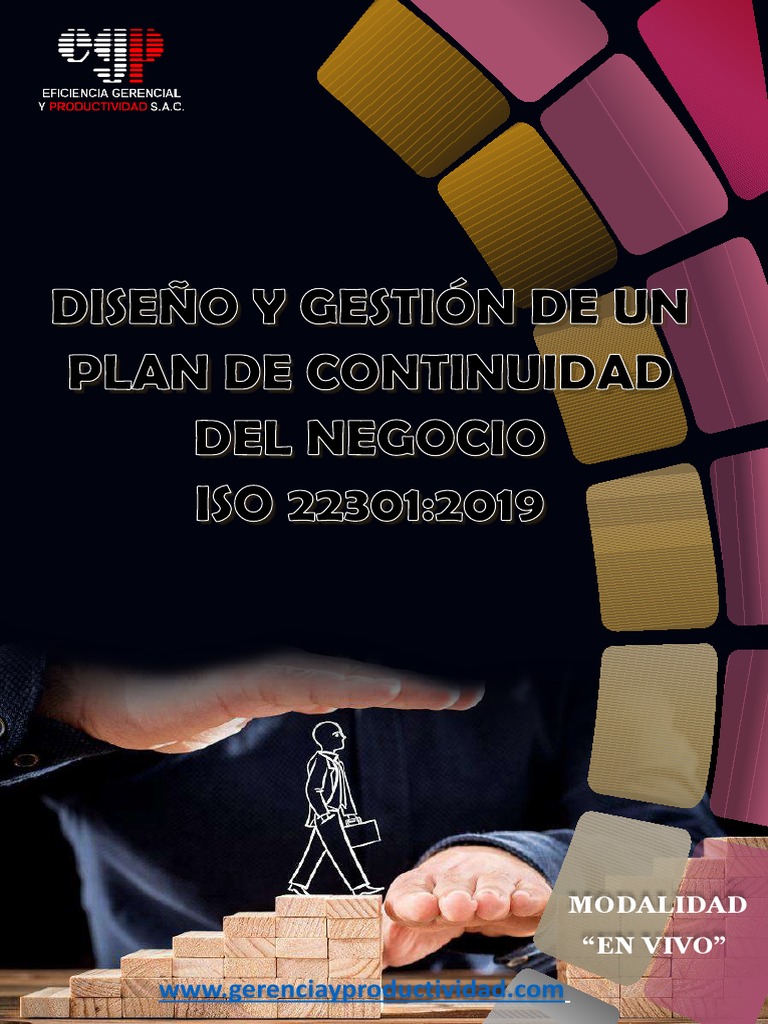 Brochure Curso SGCN ISO22301-2019 | PDF | Continuidad del negocio | Business