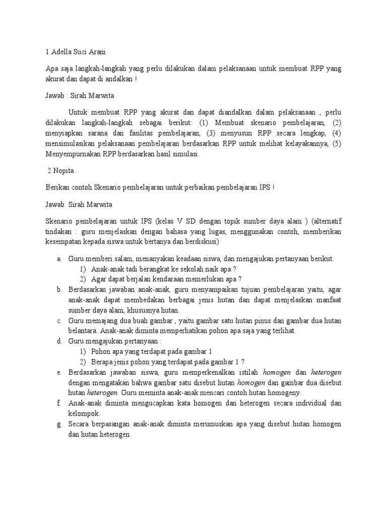 Kumpulan Pertanyaan Diskusi Kel 2 PTK | PDF