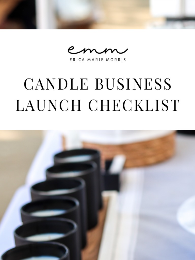 Candle Business Launch Checklist | PDF | Inventory | Candle