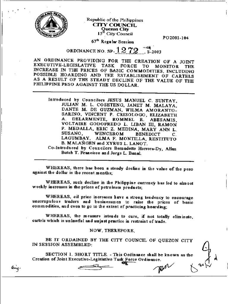 Task Force Price Monitoring | PDF