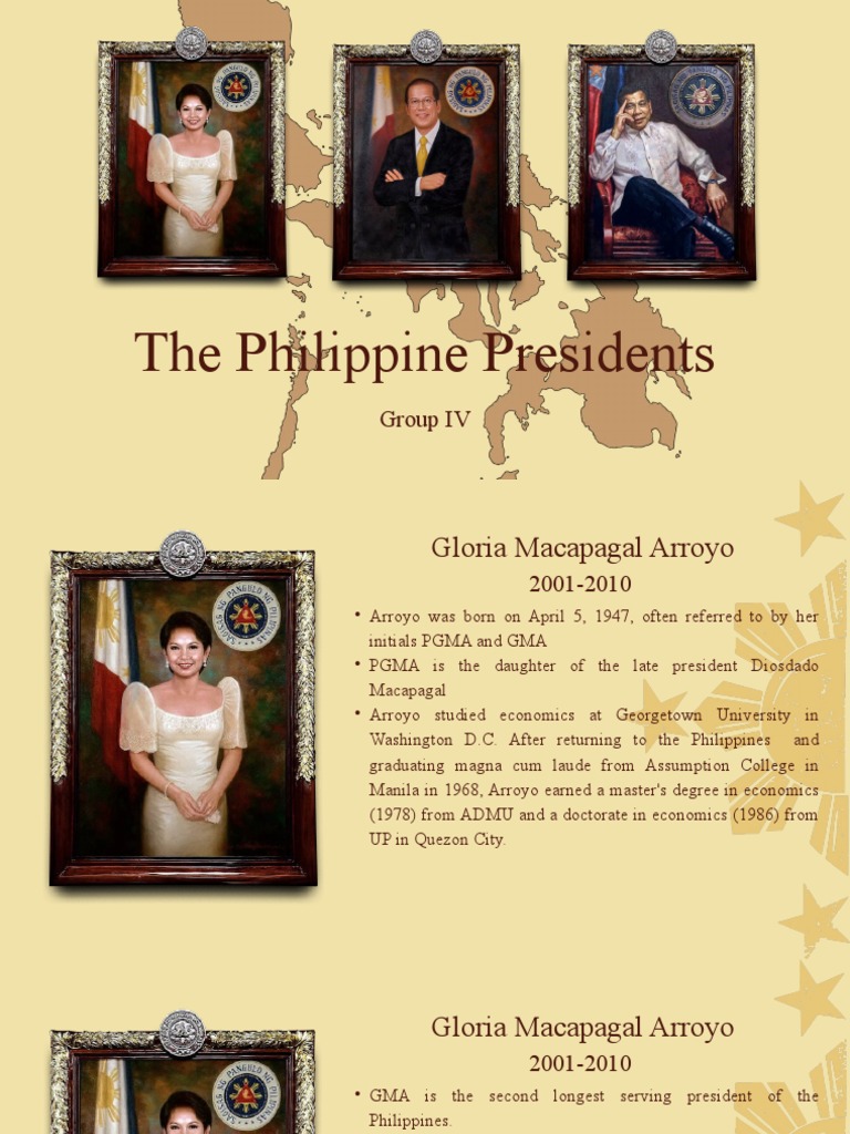 The Philippine Presidents Arroyo Aquino And Duterte Pdf Benigno