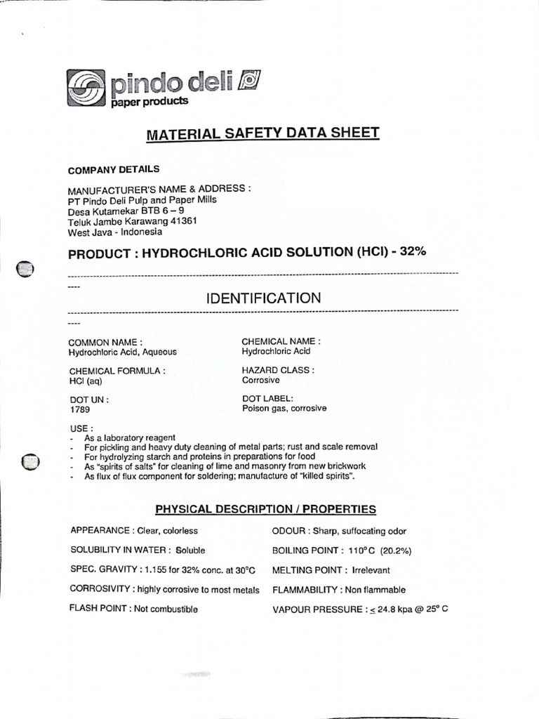 MSDS New | PDF