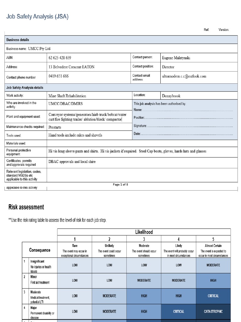 SMP For DMIRS Mine Shaft Rehabilitation | PDF | Wildfire | Mining