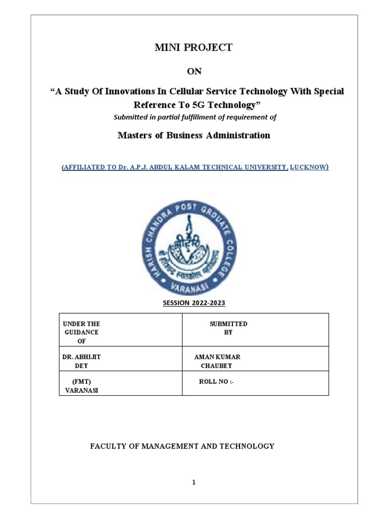 5G Project AMAN (1) New | PDF | Mimo | Computer Networking