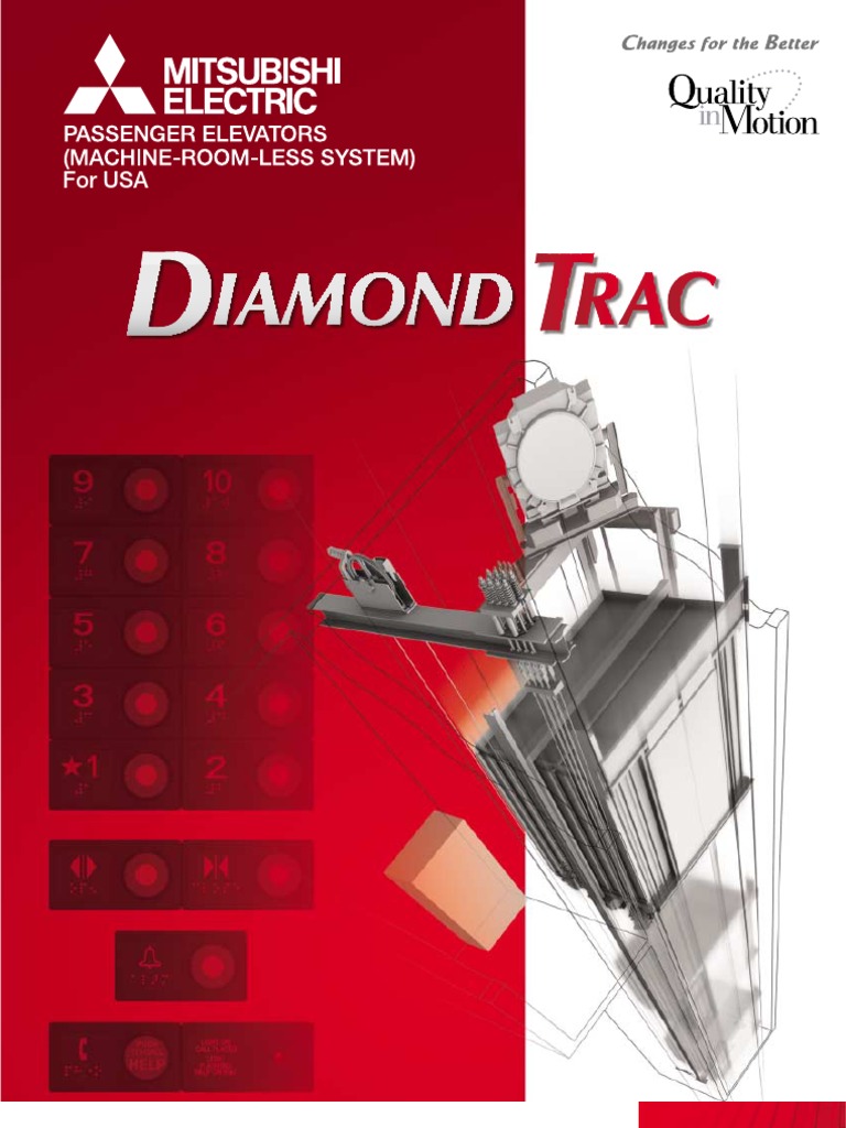 Catalog Mitsubishi Trac Lifts | PDF | Elevator | Electrical Engineering