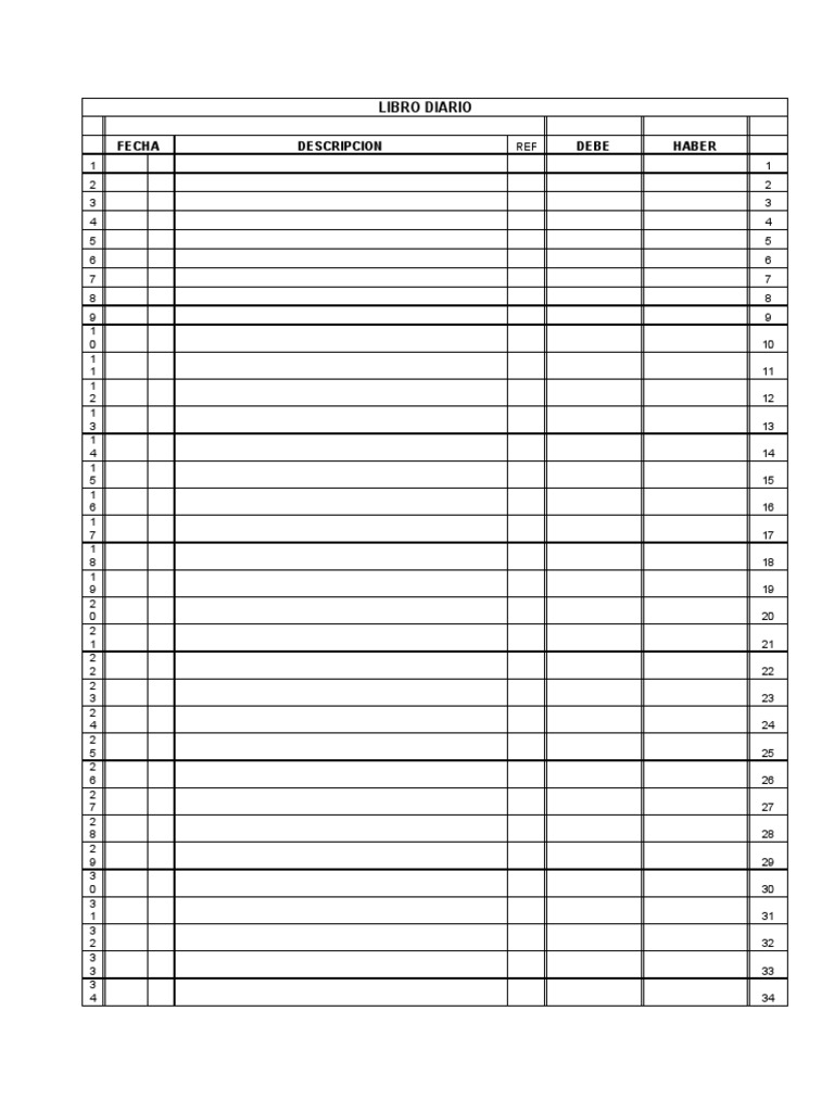 Formato Libro Diario | PDF