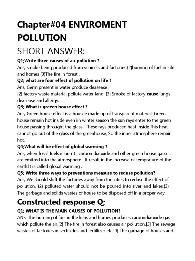 5th Notes SST Revised Format | PDF | Waste | Water