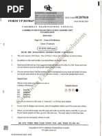 May June CSEC Biology Paper 2 - 2025 | PDF