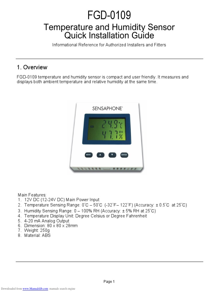 FGD 0109 | PDF | Celsius | Fahrenheit
