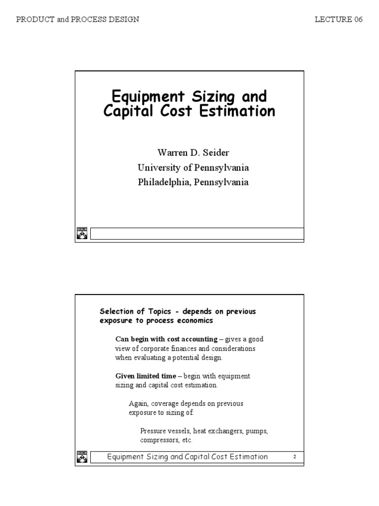 Equipment Sizing in Chemical Engineering | PDF | Distillation | Heat ...
