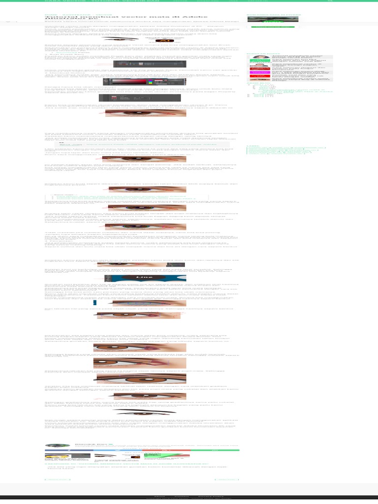 Tutorial Vector Mata di Adobe Illustrator | PDF