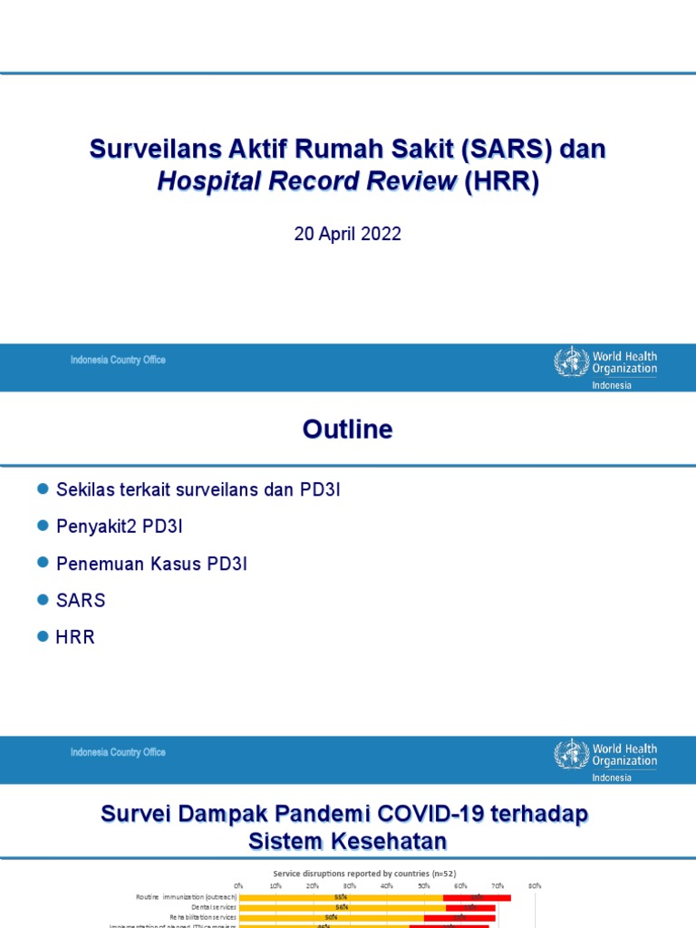 Surveilans Aktif Rumah Sakit (SARS) Dan HRR - April 2022 | PDF