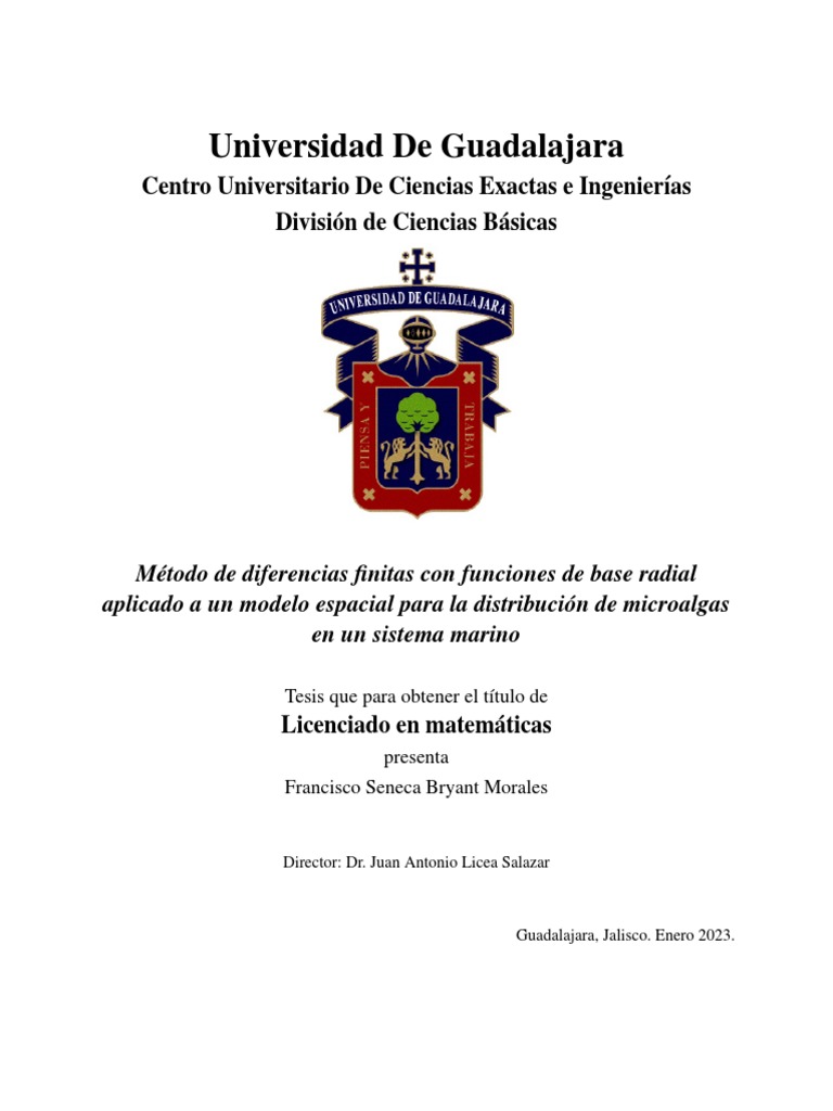 Bryant, F. - Método FD-RBF Aplicado A Un Modelo de Microalgas | PDF | Espacio vectorial | Matriz ...
