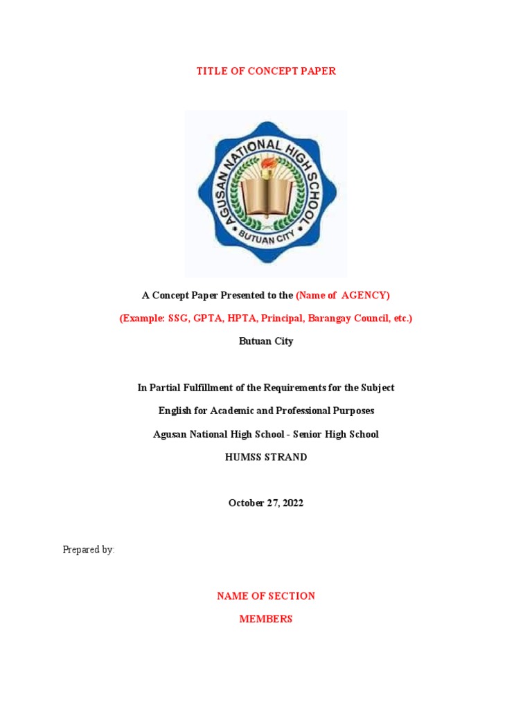 Concept Paper Cover Page | PDF Concept Paper Cover Page | PDF