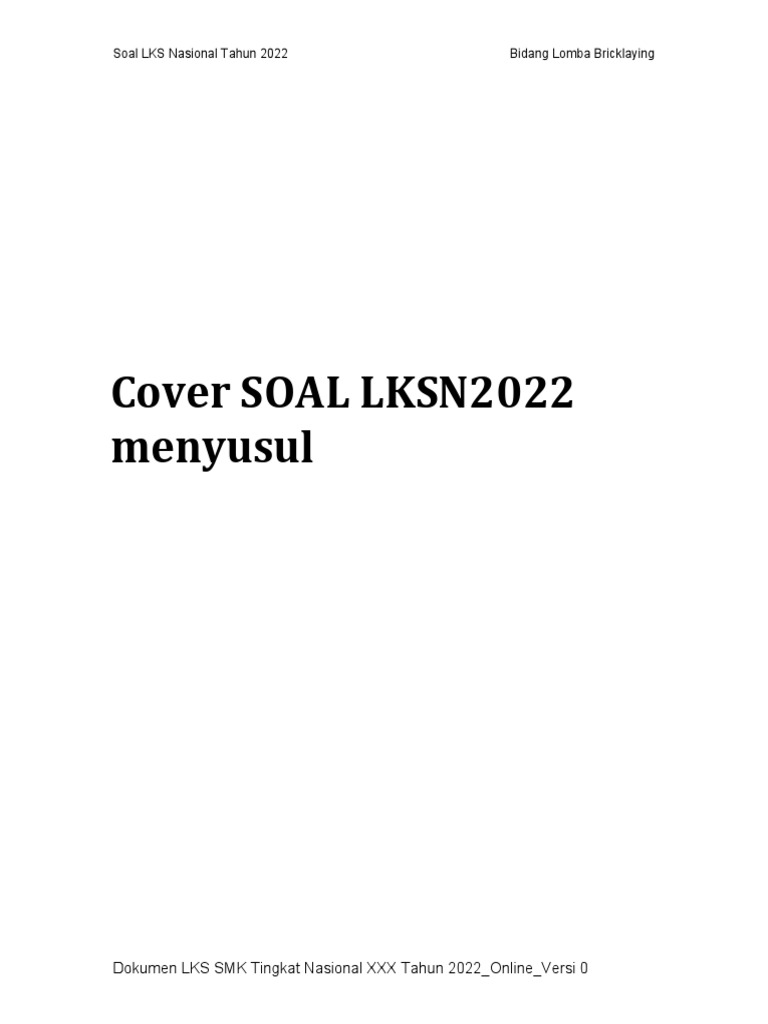 MTP LKSN 2022 Fix | PDF | Masonry | Ceramic Materials