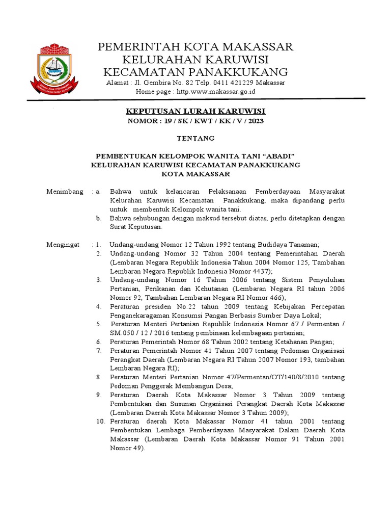 SK KWT Longwis Abadi | PDF