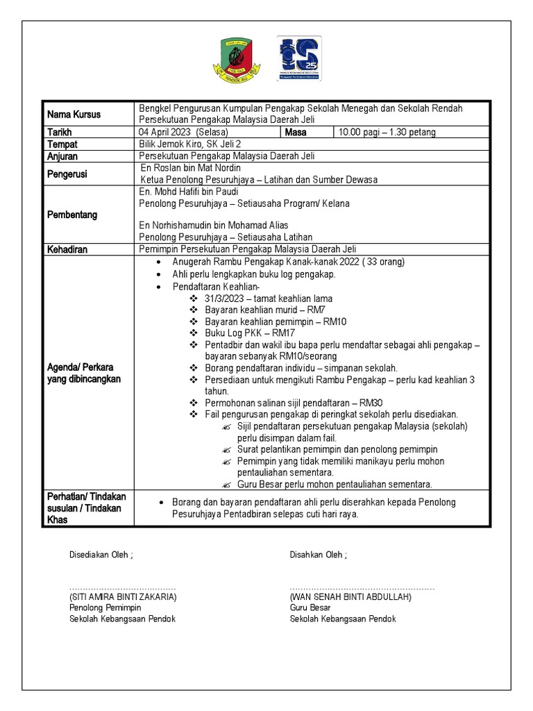 Bengkel Pengurusan Kumpulan Pengakap 4 April | PDF