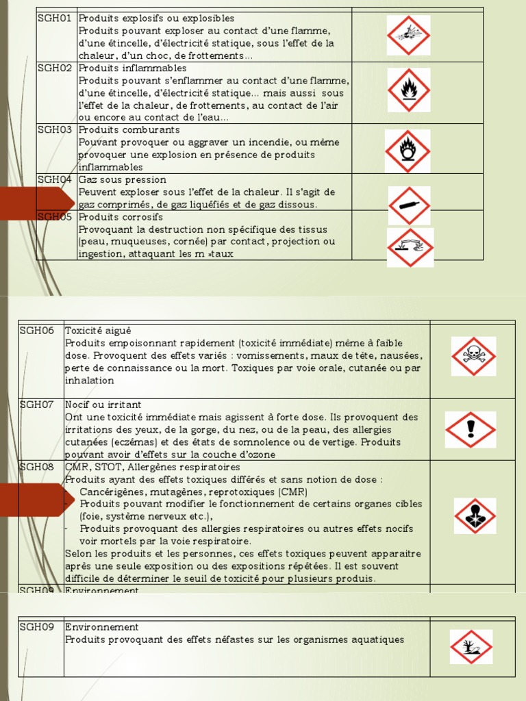 Pictogrammes de Danger | PDF