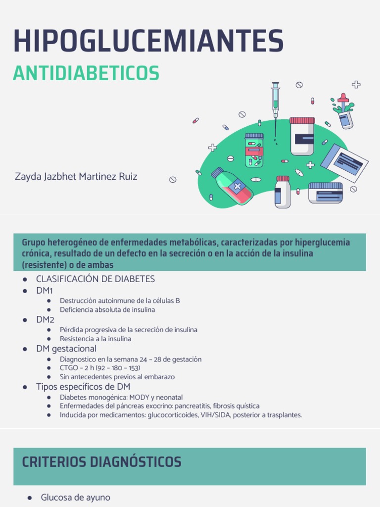 Clasificación y Tratamiento de Diabetes | PDF | Diabetes | Insulina