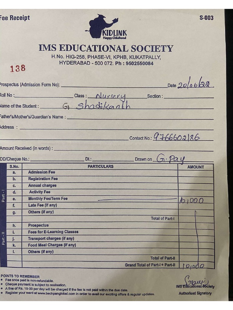 School Fee | PDF