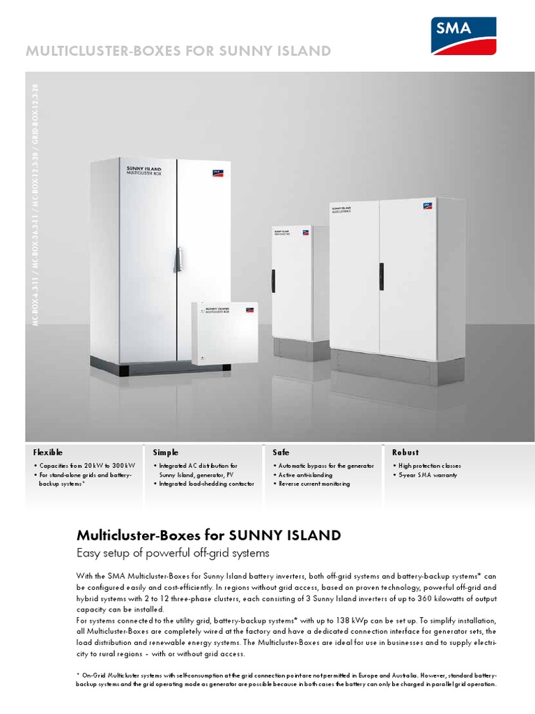 Brosur SMA MC-Box - HDP | PDF