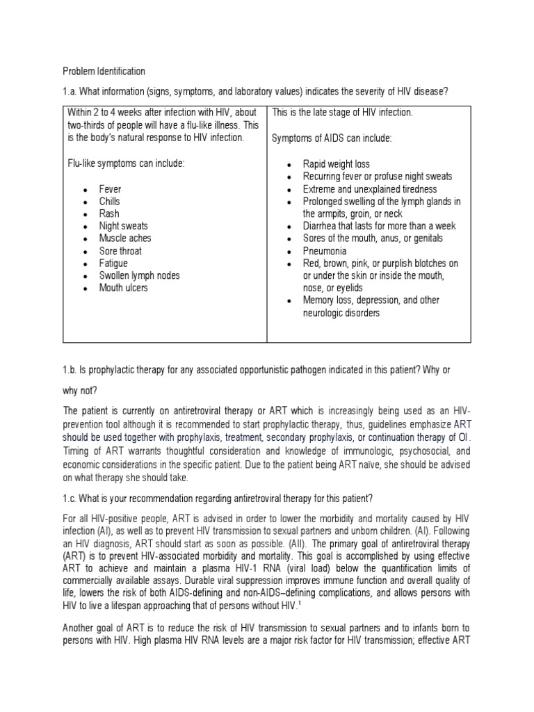 HIV - Case Study | PDF