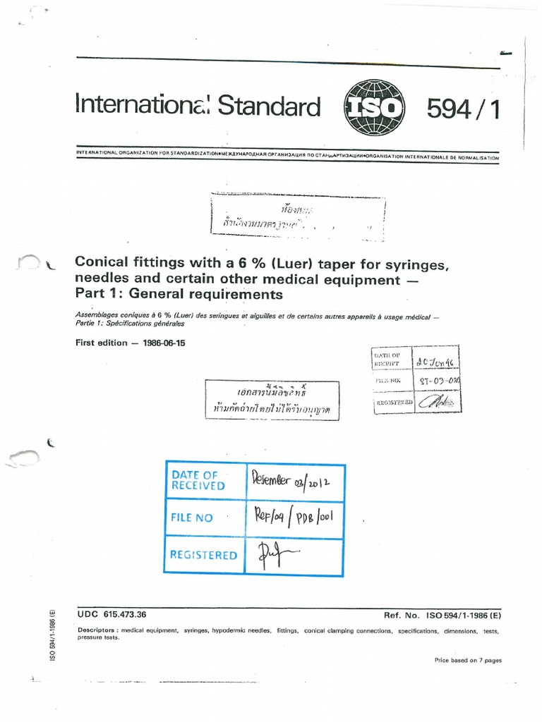 A.7. Iso 594-1 | PDF